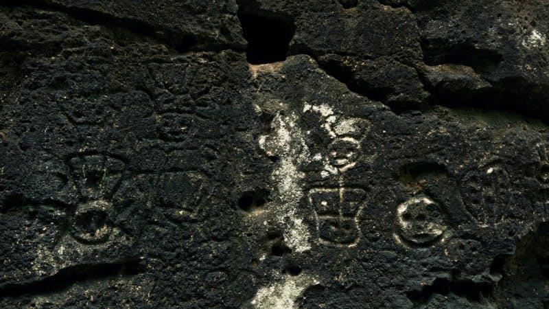 Prehistoric Carving, Wall, Carved Rock, Stone Markings by Roadlifers ...