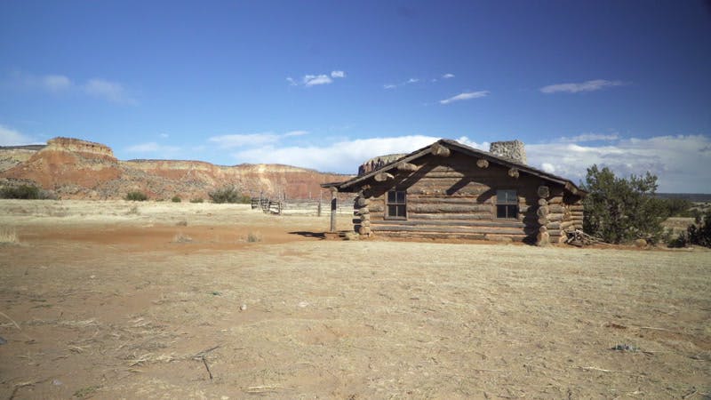 Log Cabin, Landscape, Desert, Arid by Chuck Cascio – Stock Footage ...