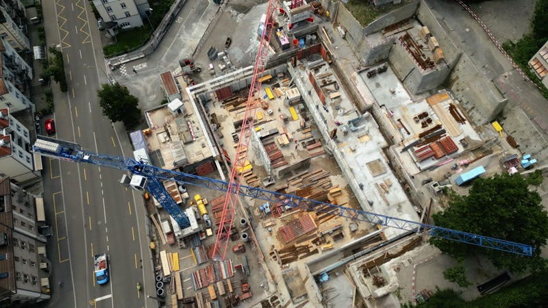 Crane, Drone, City, Site by tmnrp – Stock Footage | Artlist