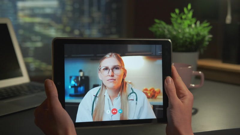 Tablet, Watching, Talking, Doctor by Maks Art – Stock Footage | Artlist