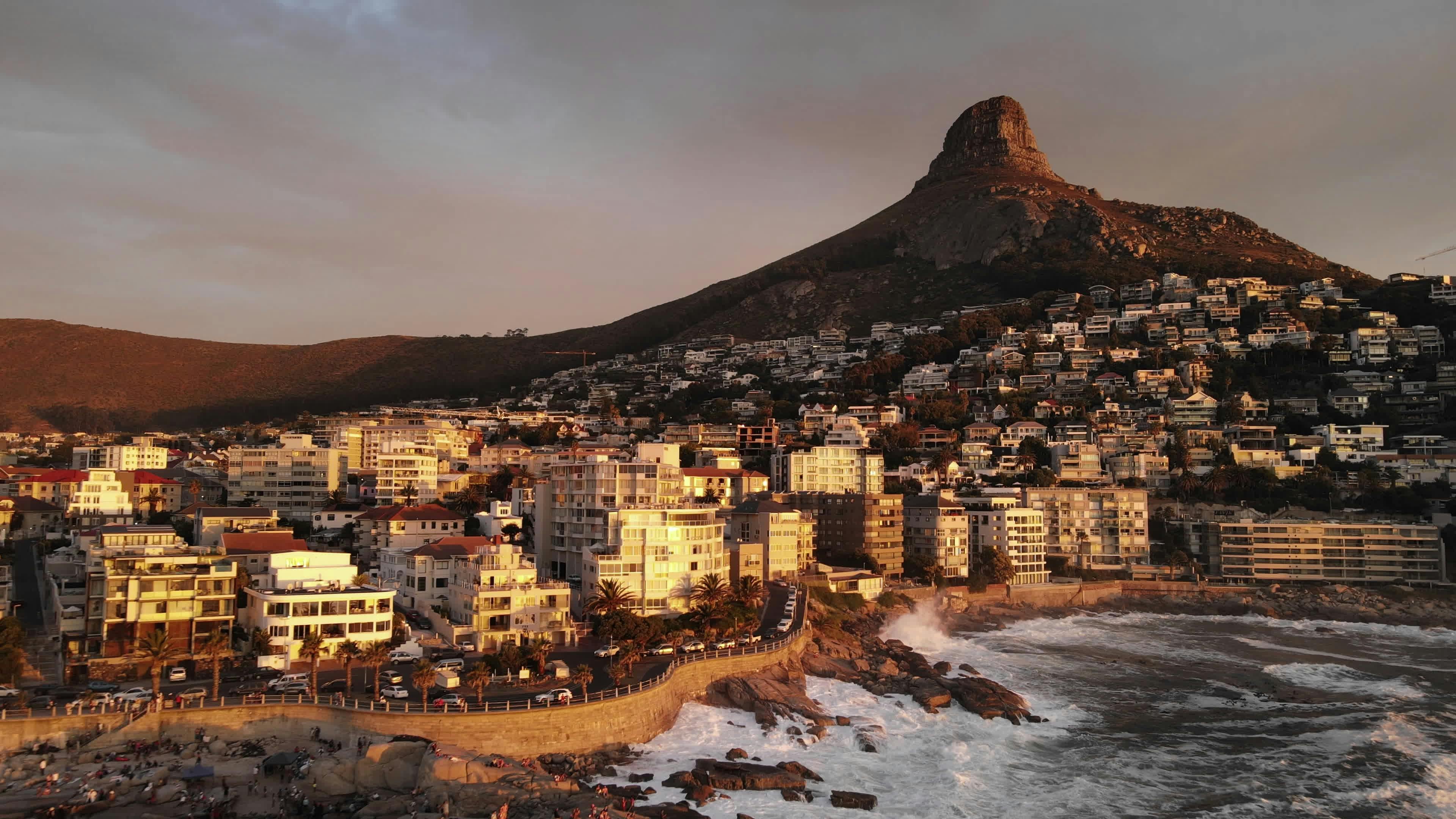 Discover sea-point-coastline-sunset, a story-driven footage | Artlist