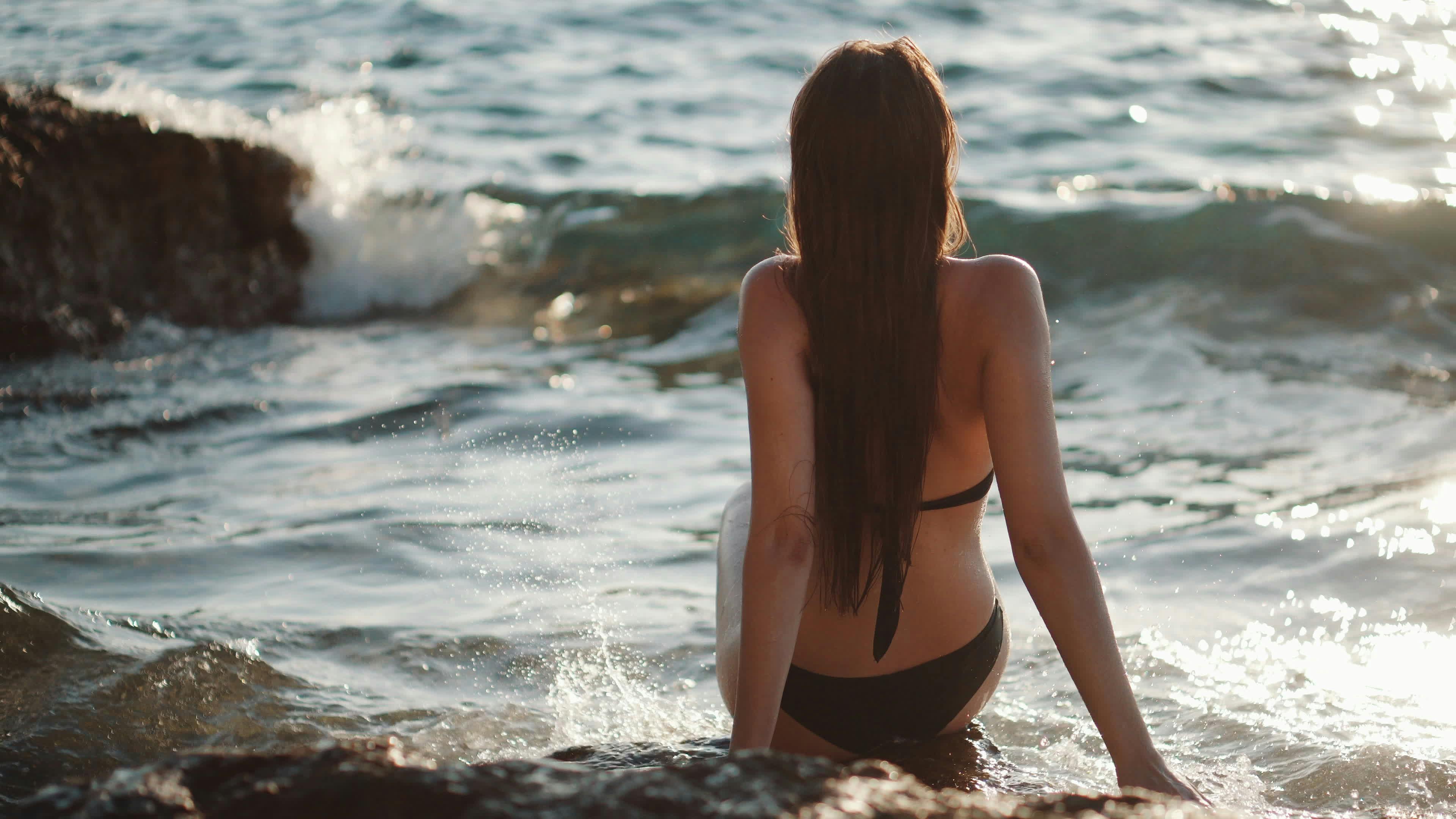 Discover woman-bathing-in-the-sea, a story-driven footage | Artlist