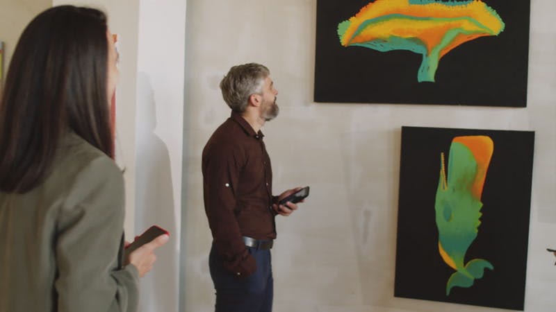 Paintings, Explaining, Guide, Gallery by AnnaStills – Stock Footage ...