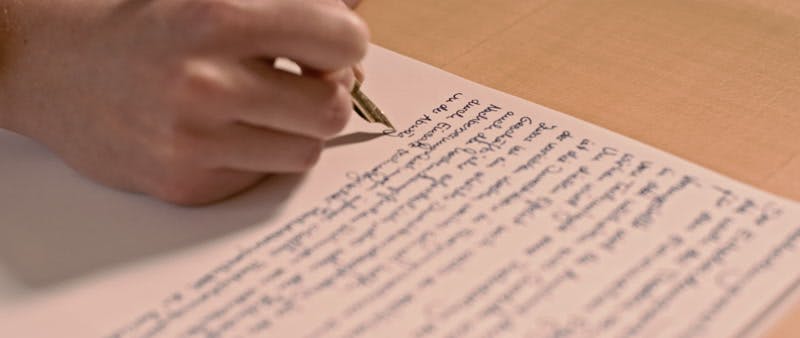 Calligraphy, Letter, Ink, Pen by Finn Moeller – Stock Footage | Artlist