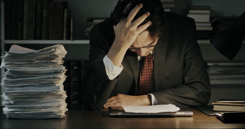 Papers, Overworked, Overloaded, Overwork by Cristian Baitg Schreiweis ...