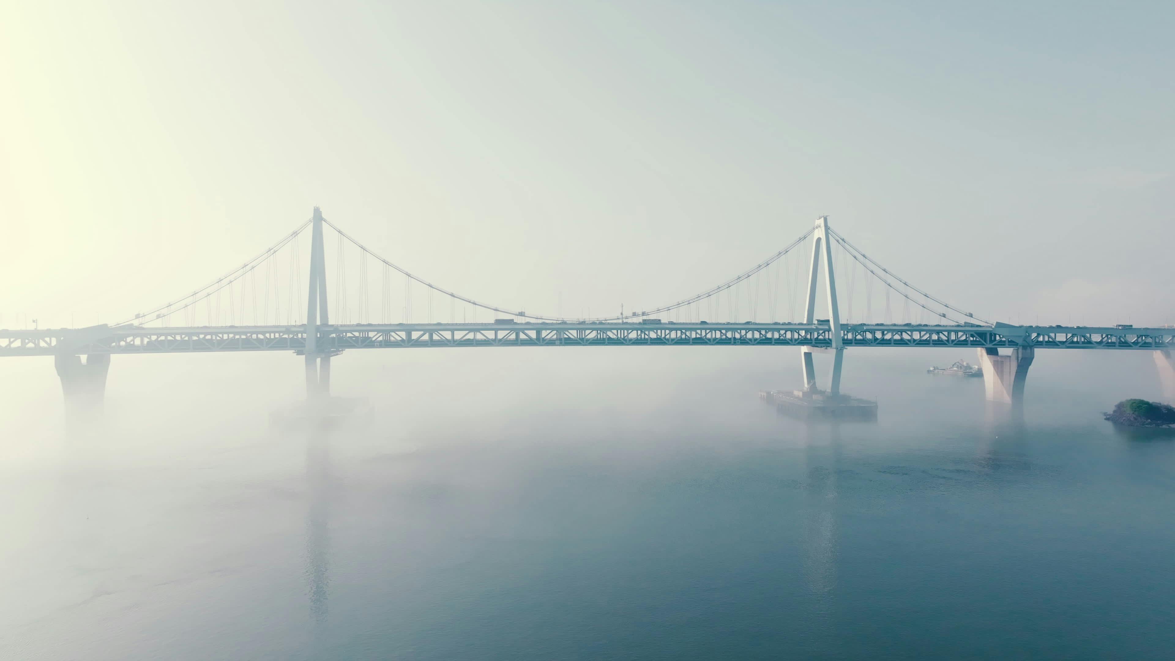 Discover sea-fog-yeongjong-grand-bridge, a story-driven footage | Artlist