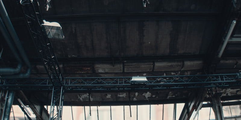 Factory, Glass Roof, Pipes, Metal Beams by Thomas Gellert – Stock ...