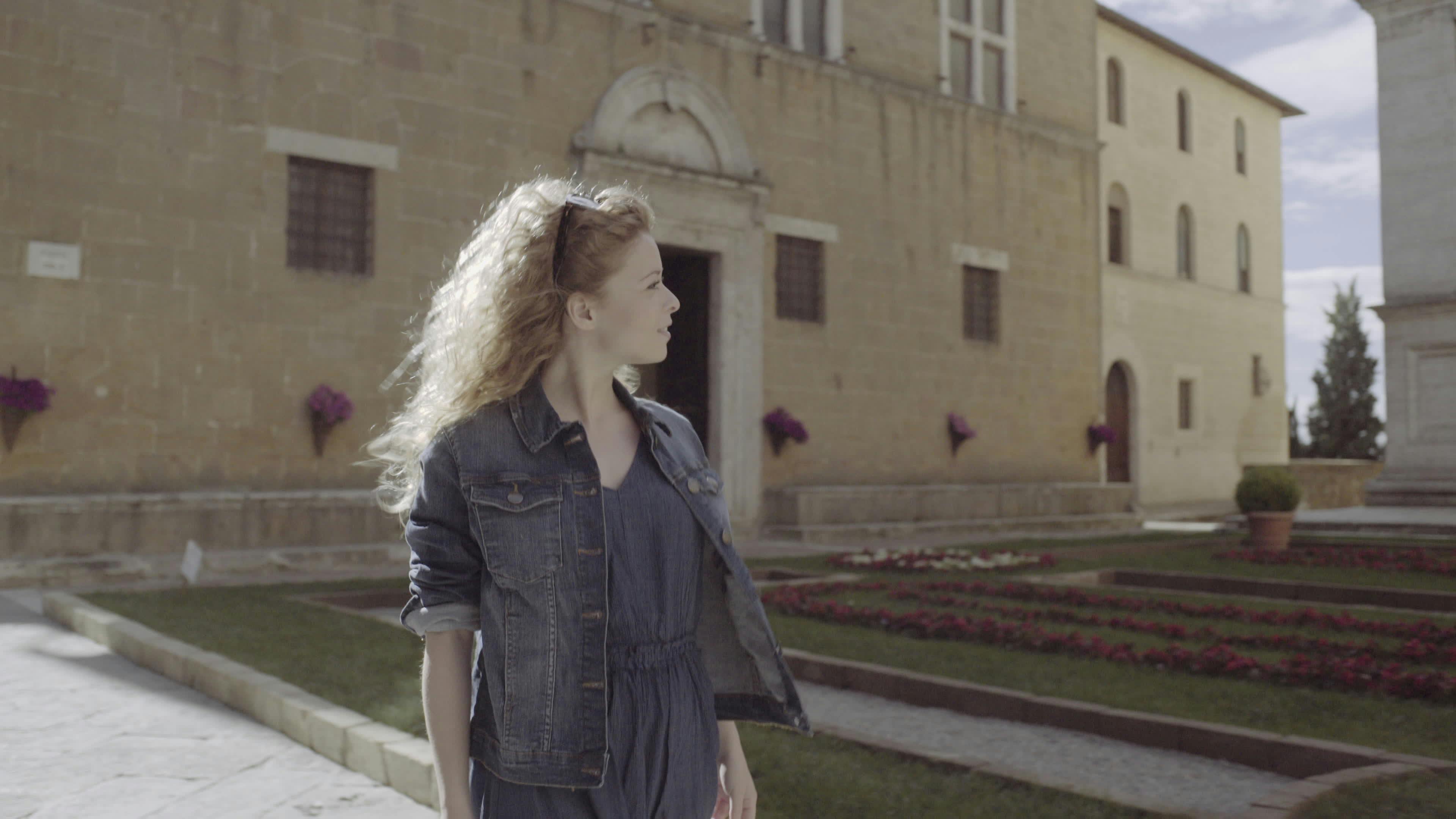 Discover young-tourists-in-an-old-rural-area, a story-driven footage ...