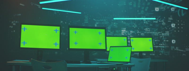 Green Screen, Computers, Laptop, Monitor by Videophilia – Stock Footage ...