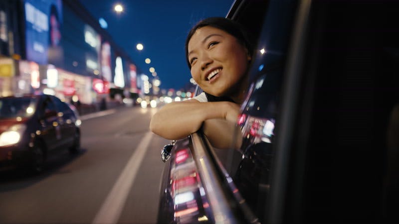 Open Window, Woman, Passenger, City Lights by Gpoint Studio – Stock Footage | Artlist