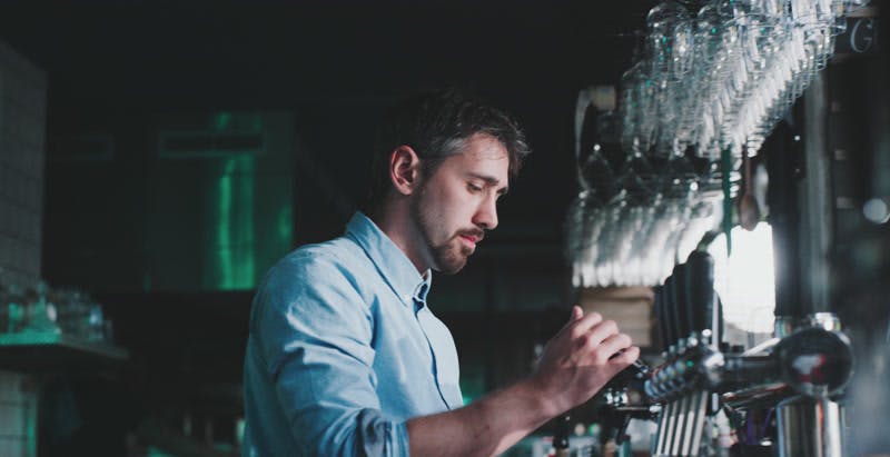 Bartender, Bar, Tap-beer, Pub by Hans Peter Schepp – Stock Footage ...