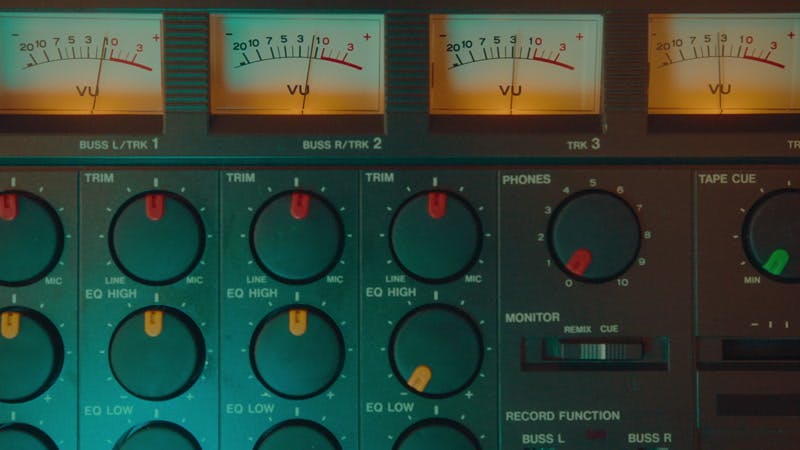 Control Panel, Knobs, Audio Metering, Equipment by Yuki Film – Stock ...