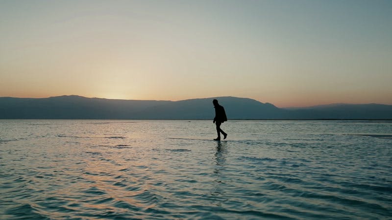Dead Sea, Silhouette, Traveling, Walking by Yuval Aloni – Stock Footage ...