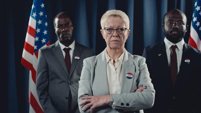 Vote, Usa, Looking At Camera, Elections by Pressmaster – Stock Footage ...
