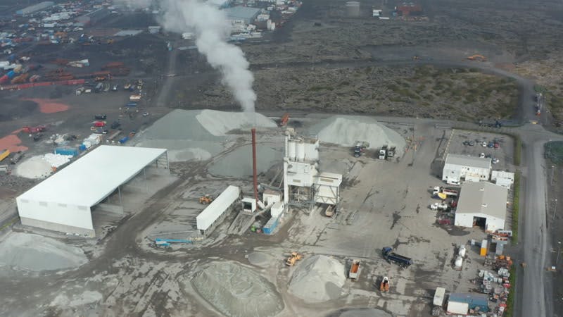 Iceland, Coast, Factory, Chimney by 21 Aerials – Stock Footage | Artlist