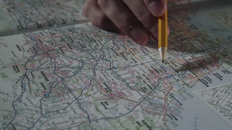 Studio Shot, Roadmap, Planning, Geography by Chuck Cascio – Stock ...