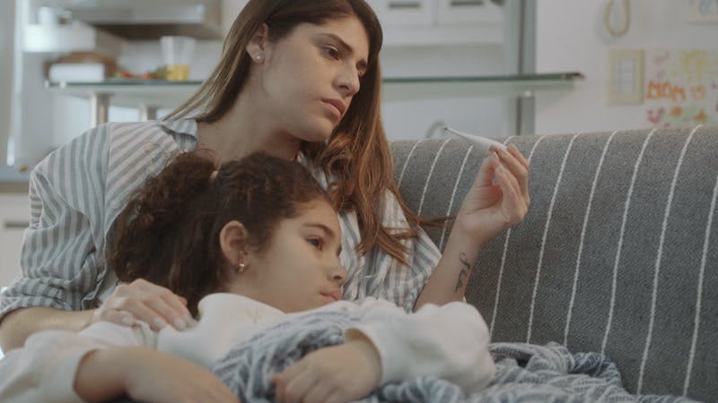 Mother, Checking, Daughter, Fever by Yuki Film – Stock Footage | Artlist