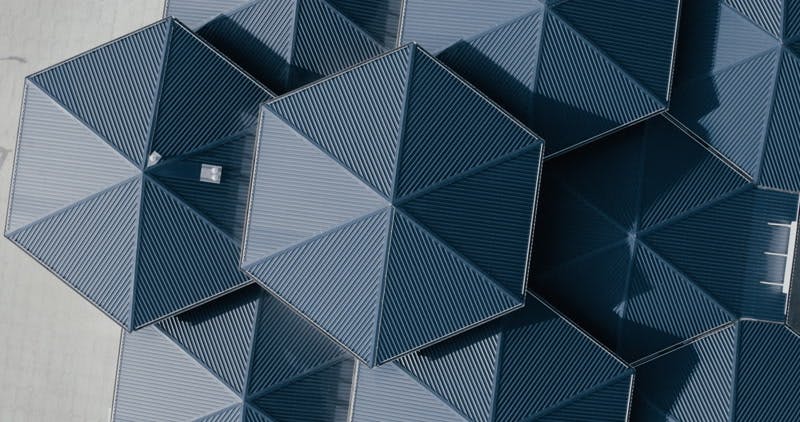 Building, Aerial, Honeycomb, Roof by MXR Productions – Stock Footage ...