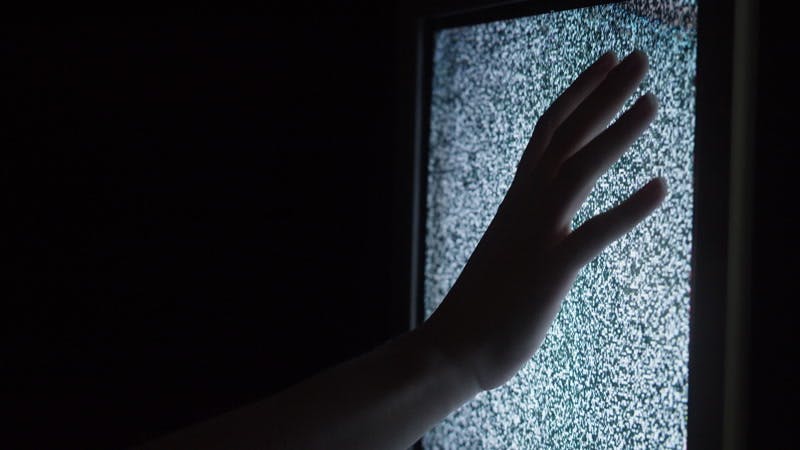 Television, Static, Hand, Touching by Eleven Studio – Stock Footage ...