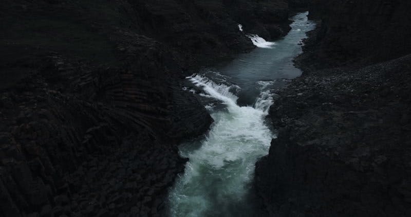 Stream, Waterfall, Dramatic, Drone by Reinis Kaspars – Stock Footage ...