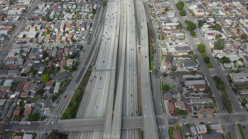 Interchange, Speed, Concrete, Flyover by 21 Aerials – Stock Footage ...
