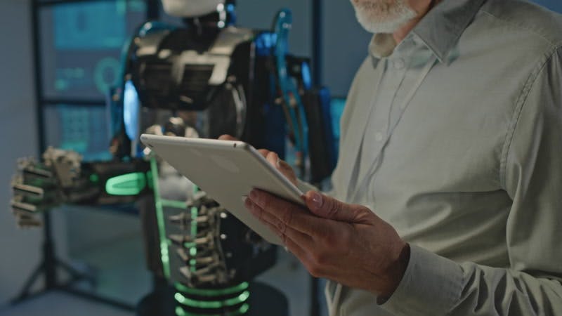 Engineer, Futuristic, Tablet, Robotics by SeventyFour – Stock Footage ...