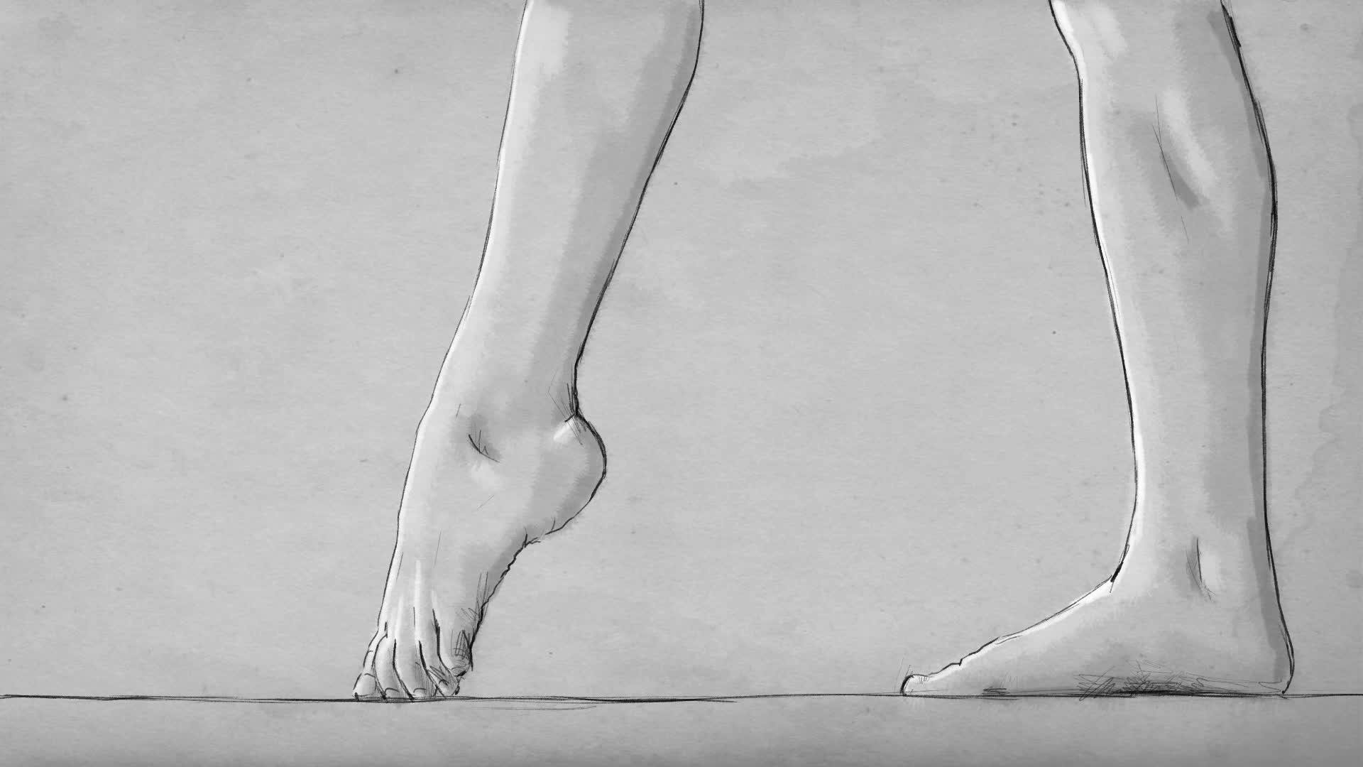 Discover gymnast-beam-feet-animation, a story-driven footage | Artlist