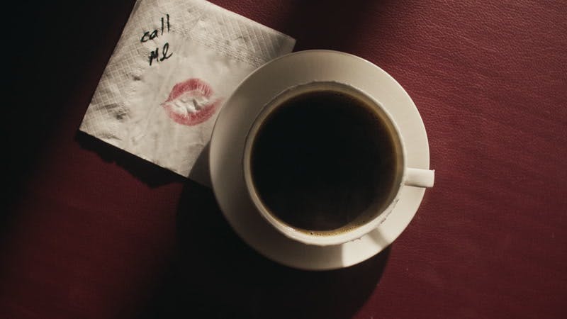 Message, Lipstick Mark, Napkin, Steam by Omri Ohana – Stock Footage ...