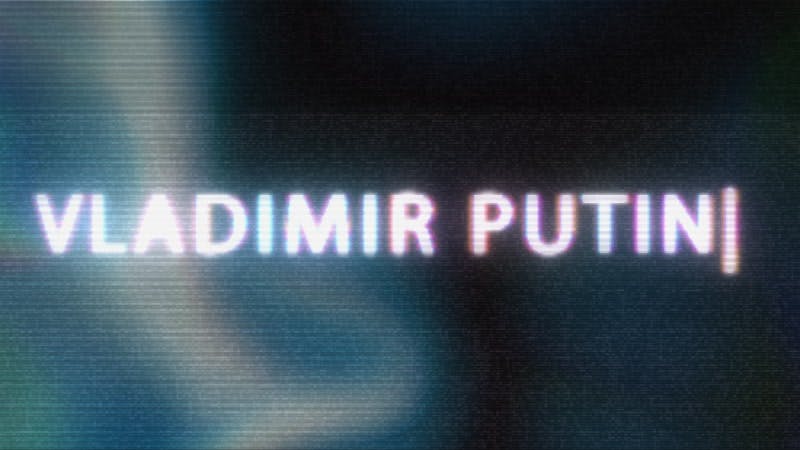Vladimir Putin, Screen, Animation, Typing by Yuval Aloni – Stock ...