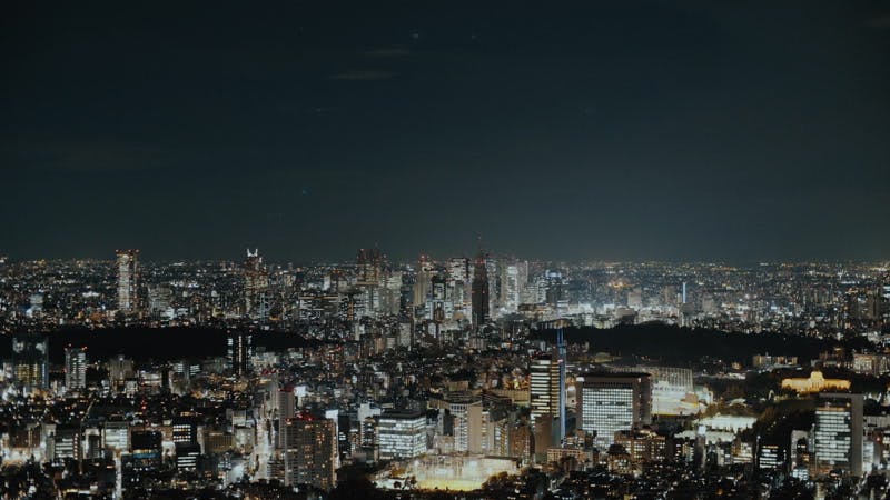Lights, City, Skyscrapers, Japan by Pierre Saba-Aris – Stock Footage ...