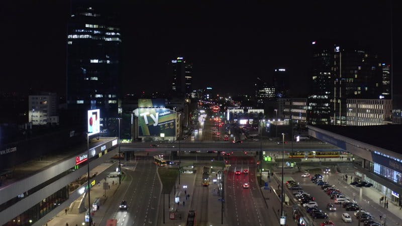 Highway, Intersection, Cityscape, Drone by 21 Aerials – Stock Footage ...