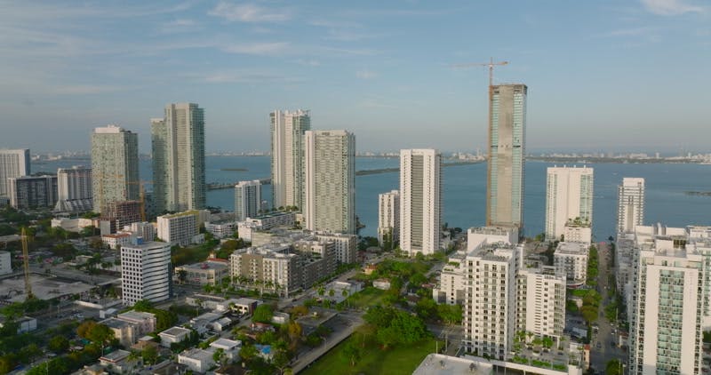 Drone, Cityscape, Ocean, Buildings by 21 Aerials – Stock Footage | Artlist