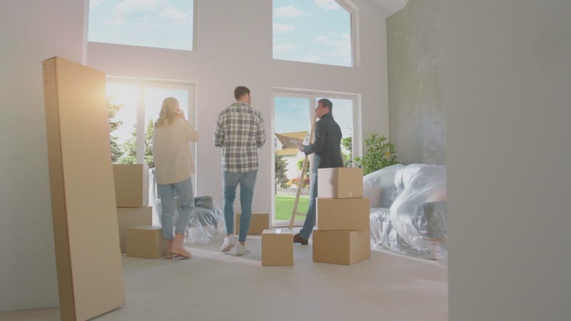 Agent, Real Estate, Moving, New House by Videophilia – Stock Footage ...