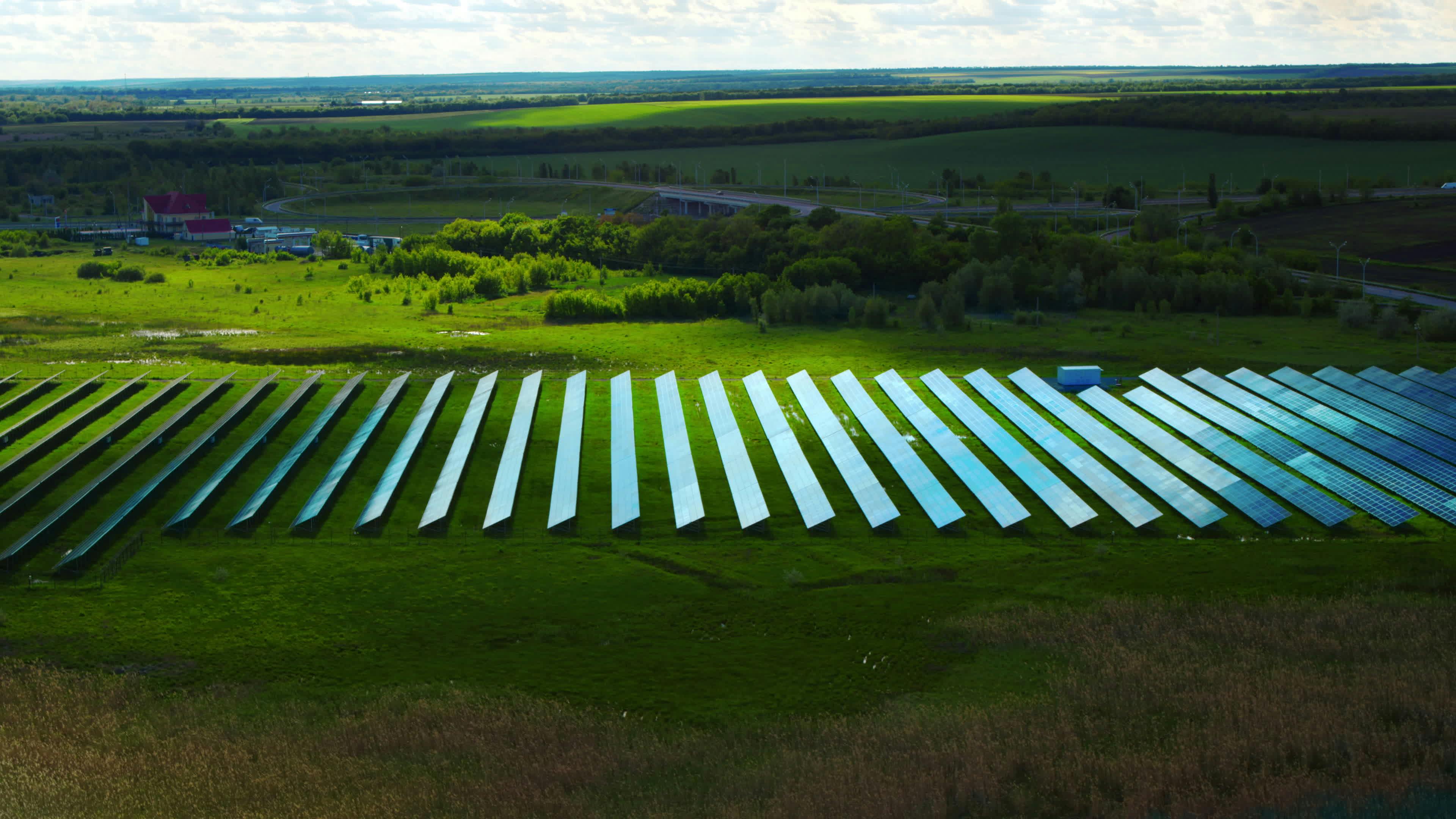 Discover countryside-solar-farm-aerials, a story-driven footage | Artlist