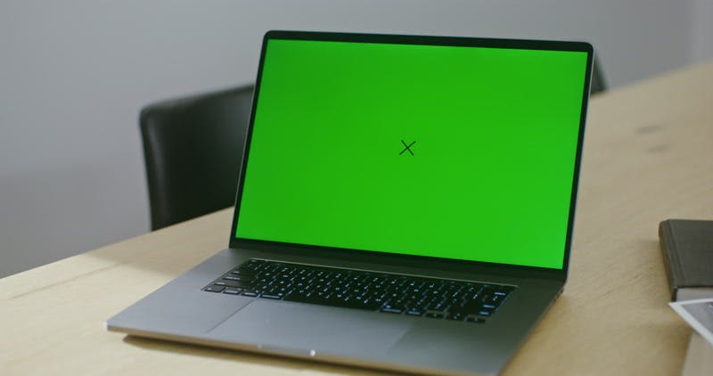 Laptop, Table, Green Screen, Computer by M-ART production – Stock ...