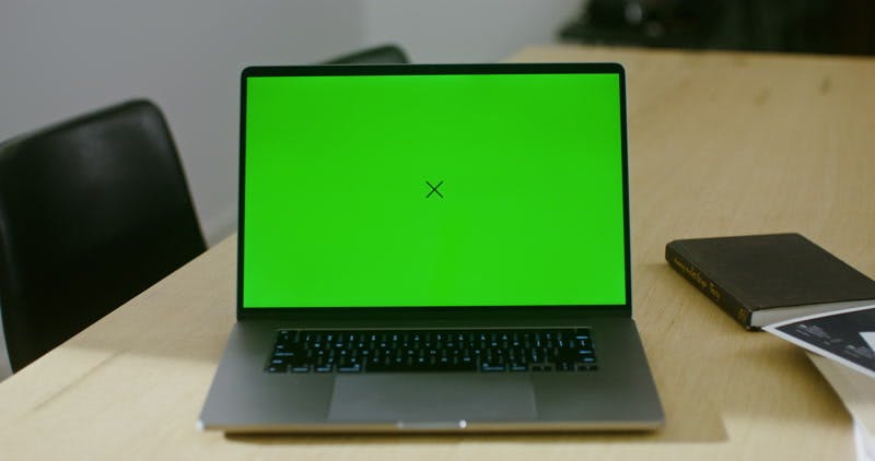 Laptop, Computer, Green Screen, Table by M-ART production – Stock ...