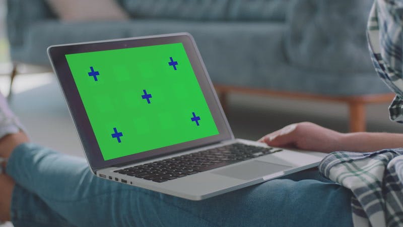 Laptop, Computer, Green Screen, Device by Videophilia – Stock Footage ...