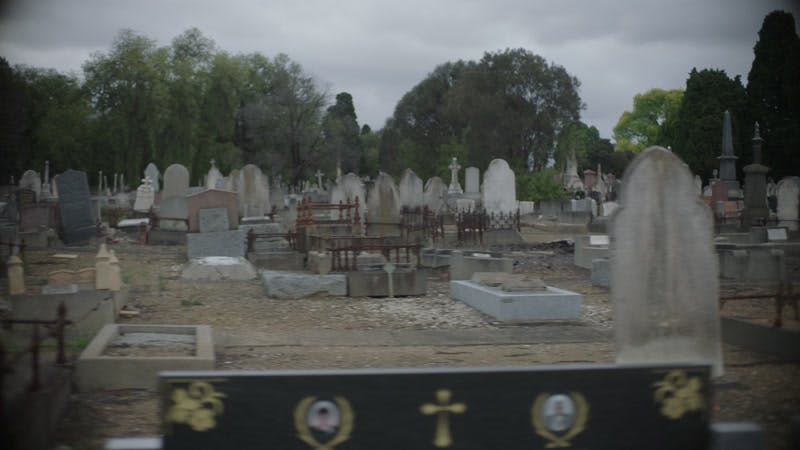 Tombstones, Trees, Tracking Shot, Headstone by Japanic Video – Stock ...