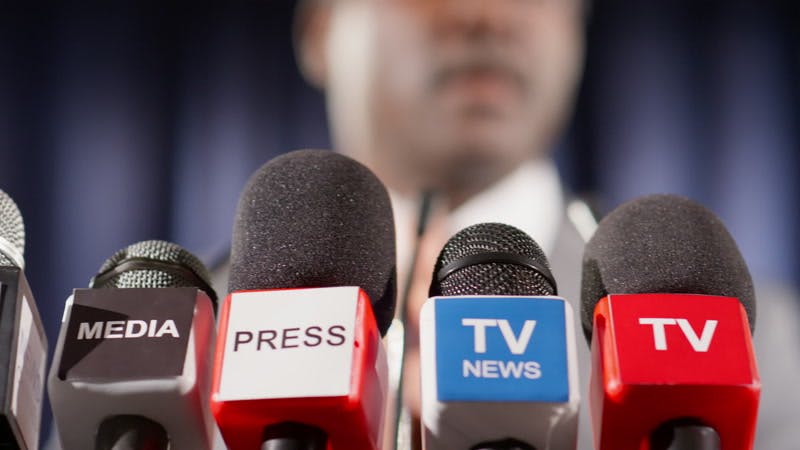 Press Conference, Microphones, Man, Politician by AnnaStills – Stock ...