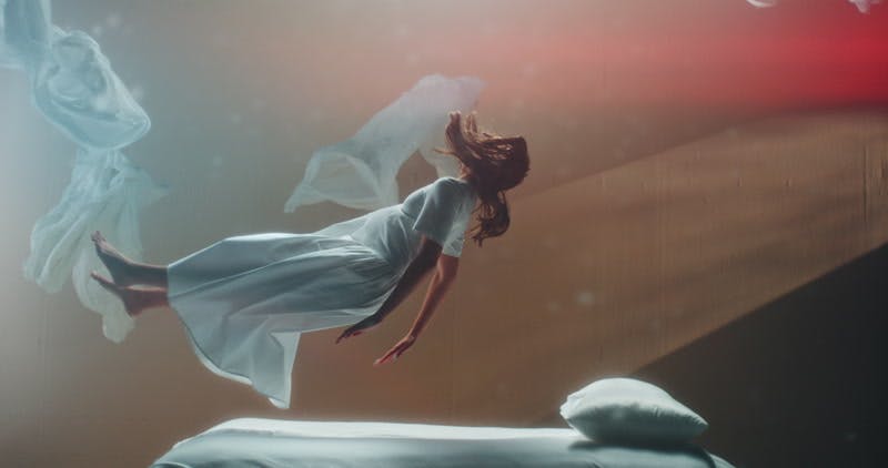 Fabrics, White, Sinking, Bed by Ira Belsky – Stock Footage | Artlist