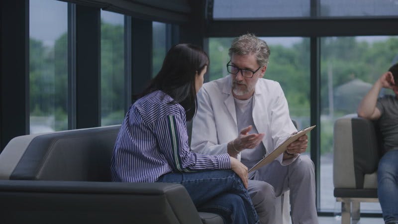 Outpatient, Talking, Hospital, Consultation by Frame Stock Footage ...