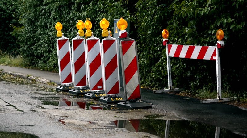 Traffic Barrier, Caution, Roadworks, Warning by Gundars Magone – Stock ...
