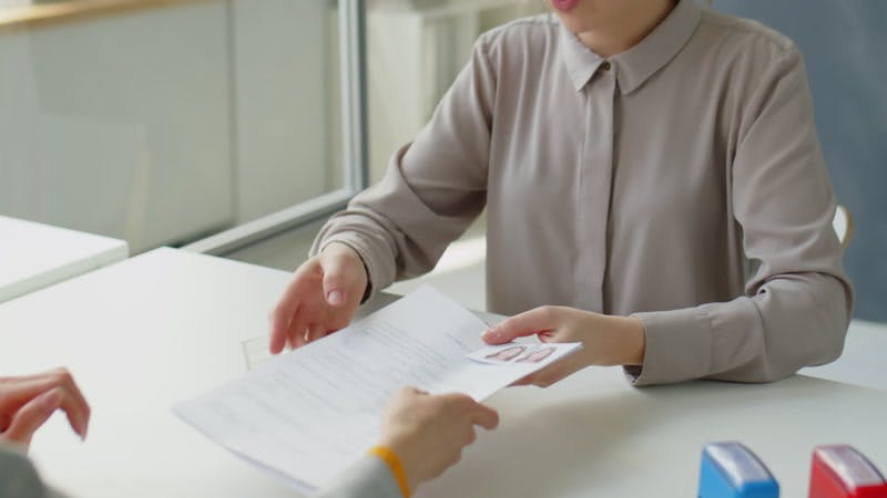 Interview, Passport, Form, Visa Applicant by AnnaStills – Stock Footage ...