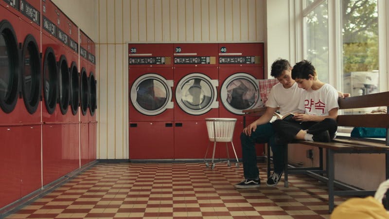 Clothes, Washing Machine, Man, Woman by Seffy (Joseph) Hirsch – Stock ...