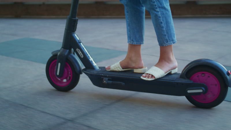Scooting, Sidewalk, Feet, Scooter by Stockbusters – Stock Footage | Artlist