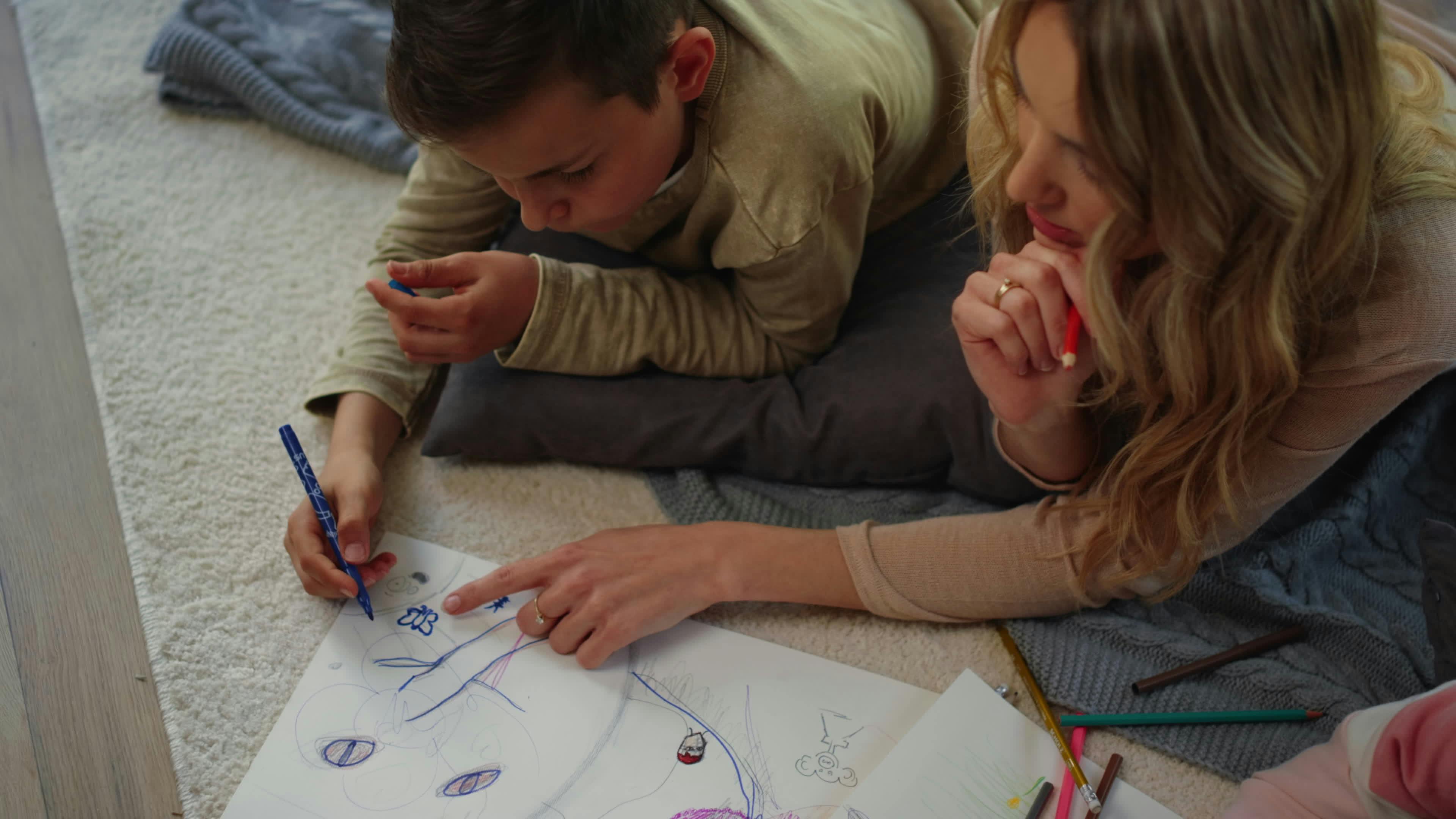 Discover drawing-with-mom, a story-driven footage | Artlist