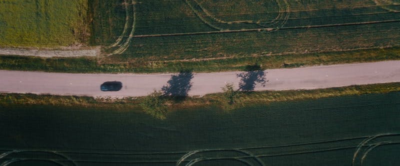 Muscle Car, Sports Vehicle, Drone, Road by Max Freyss – Stock Footage ...