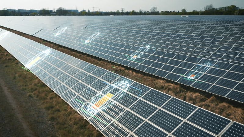 Infographics, Solar Panels, Renewal Energy, Field by 21 Aerials – Stock ...