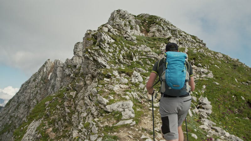 Walker, Mountains, Hiking, Backpack by jmg-visuals – Stock Footage ...
