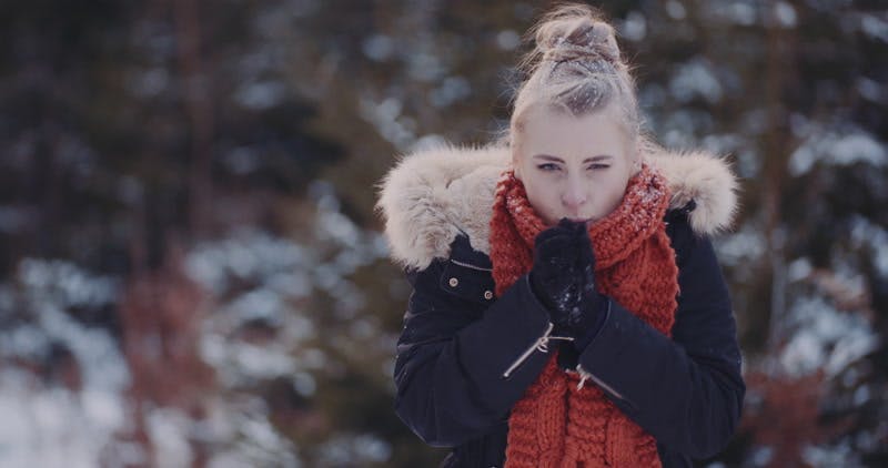 Woman, Outdoor, Winter, Cold by Film spirits – Stock Footage | Artlist